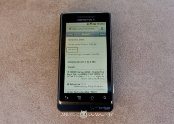 Verizon Droid by Motorola Review - Android Community