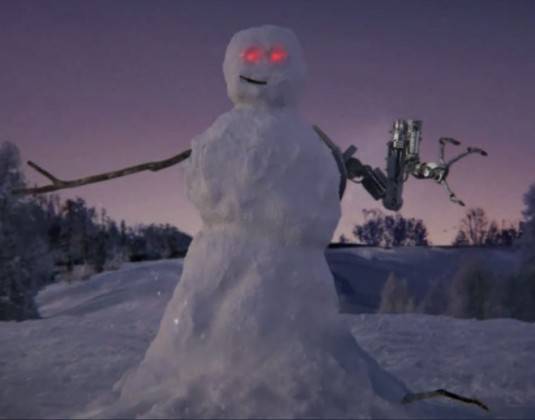 Robotic Snowman Shows Off the Droid 2 and Droid X for Verizon [Video ...