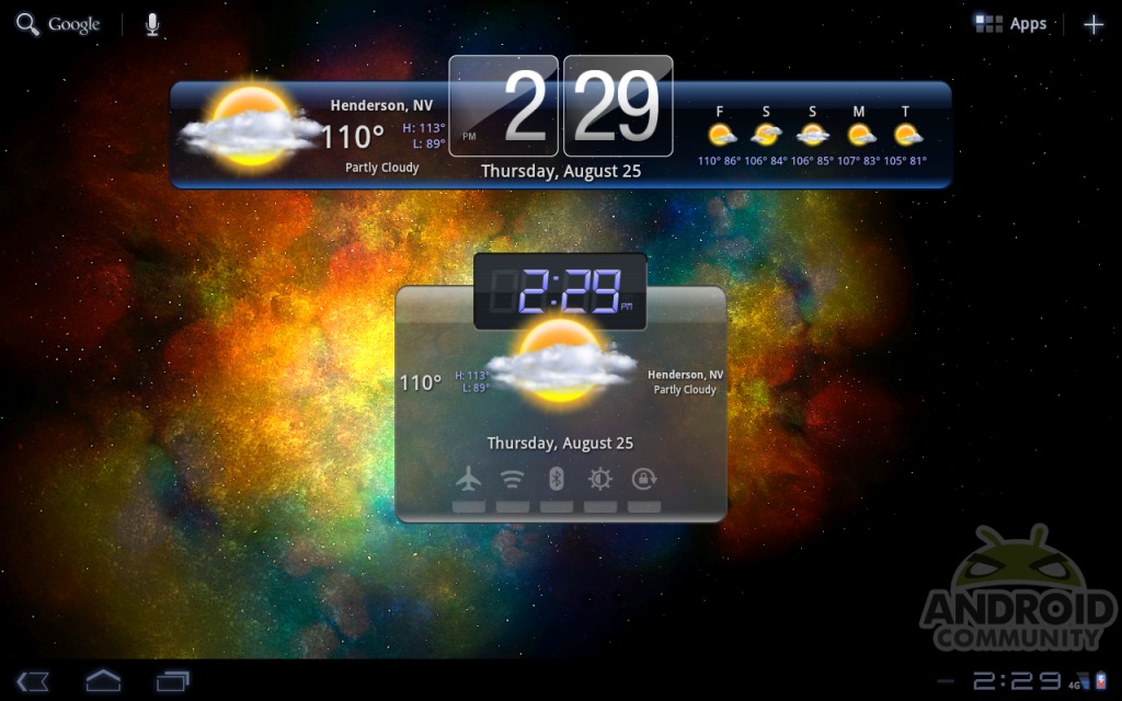 HD Widgets App: Made for Honeycomb and look amazing | Android Community
