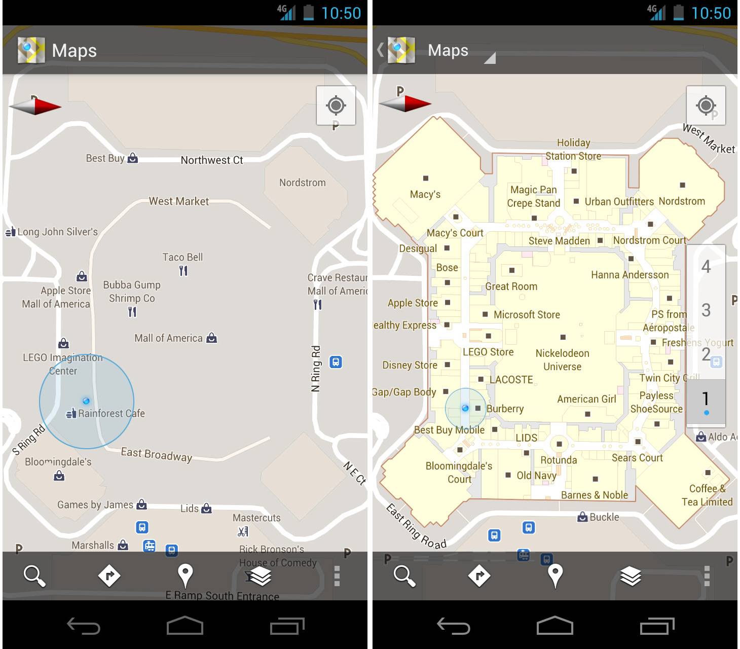 Google Maps just got bigger, now available indoors at malls and ...