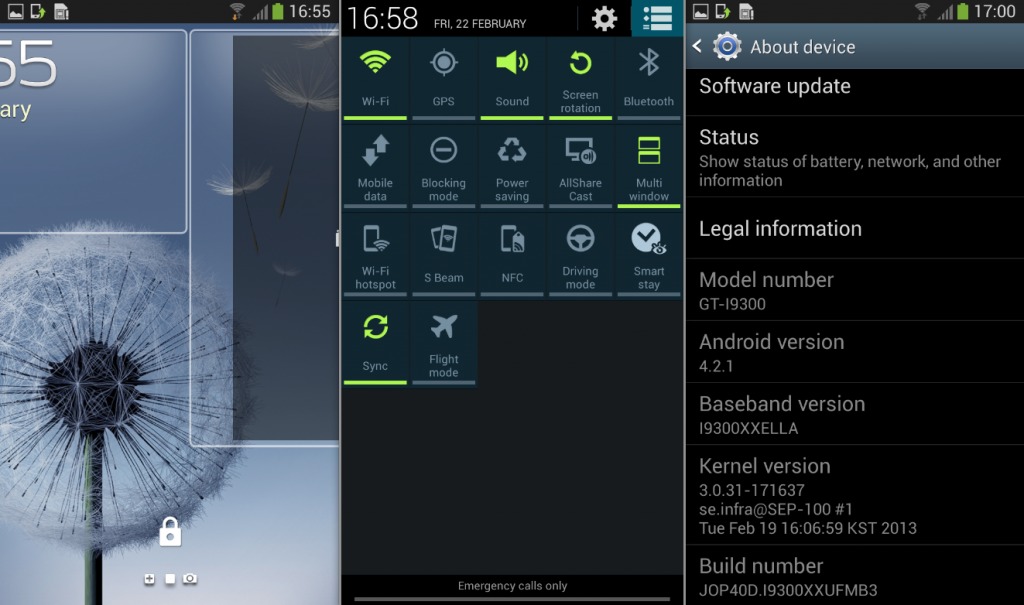 Galaxy S III Android 4.2.1 Jelly Bean leaks – lockscreen widgets and ...
