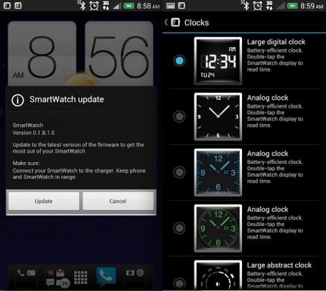 Sony Smartwatch update adds 7 new watch faces, improved notifications ...