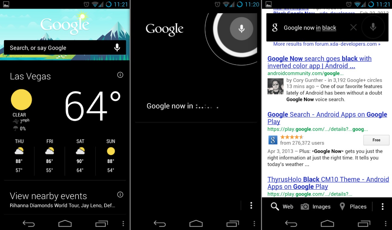 Google Now search goes black with inverted color app - Android Community