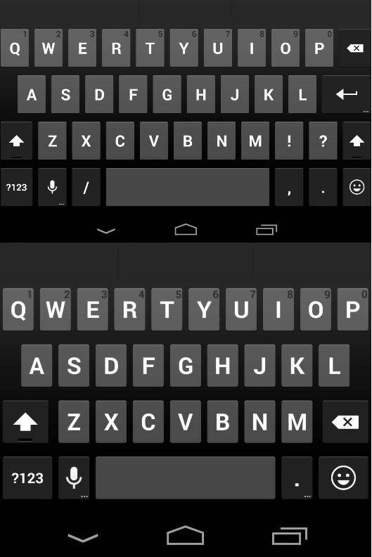 Google Keyboard updated to match KitKat style, but is oddly different ...