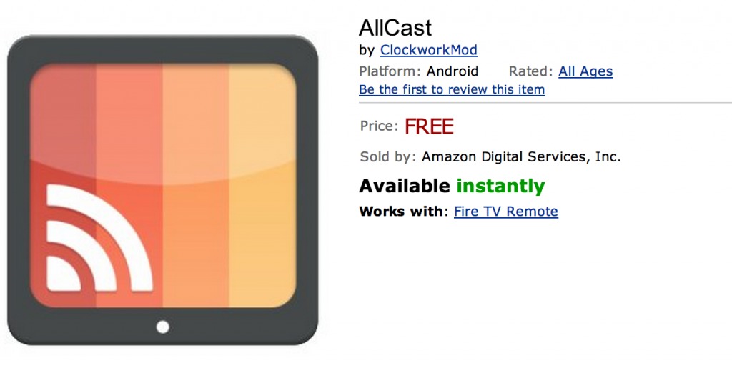 AllCast is now live on the Amazon App Store | Android Community