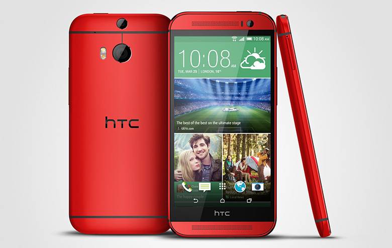 HTC One M8 shows off red and pink colors - Android Community