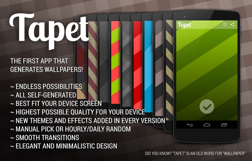 Tapet generates random wallpapers for your mobile device | Android ...