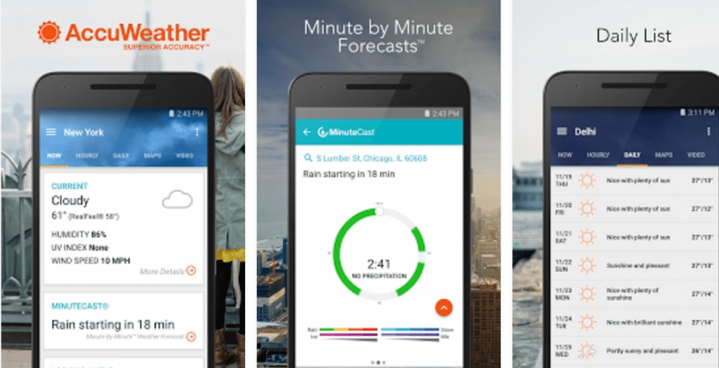 AccuWeather Android app relaunched with new design, features - Android ...