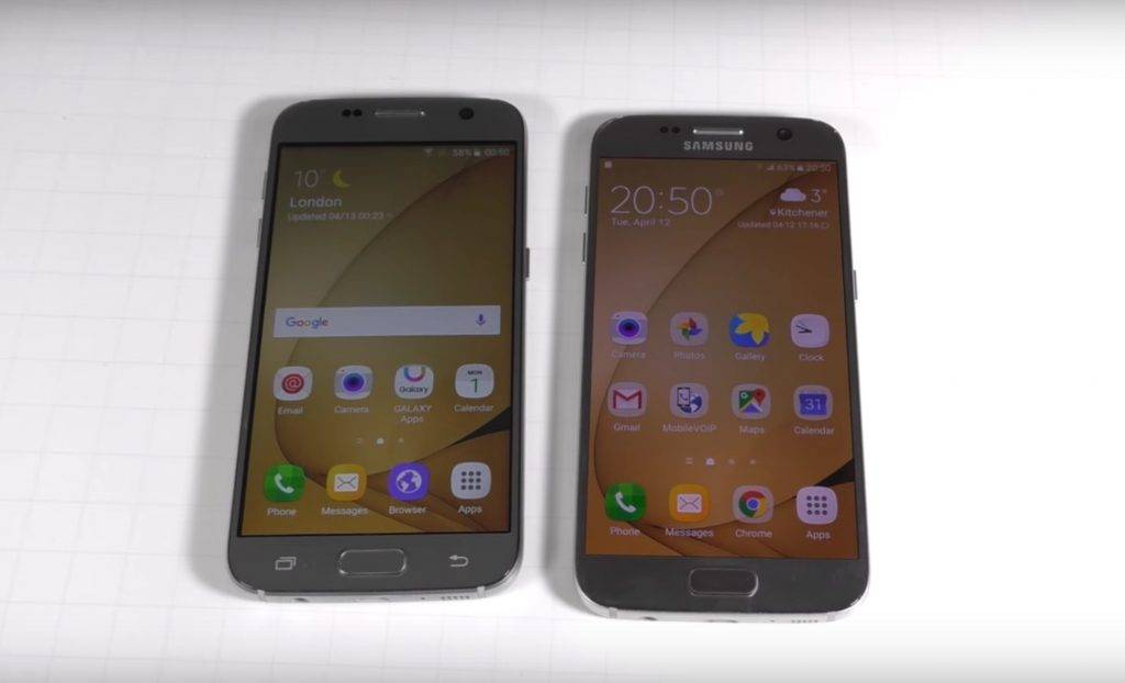 Learn to spot the difference between fake and real Samsung Galaxy S7 ...
