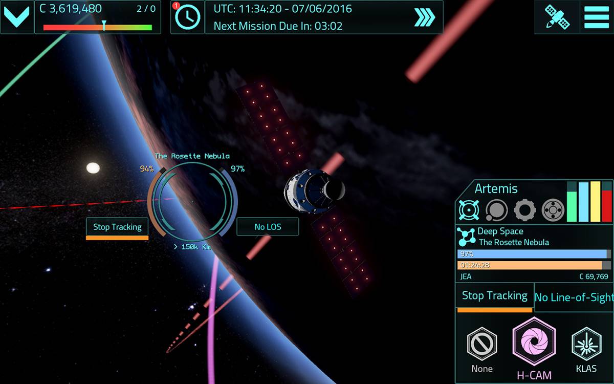 Satellite Command built with Unreal Engine 4, manage satellites, learn ...