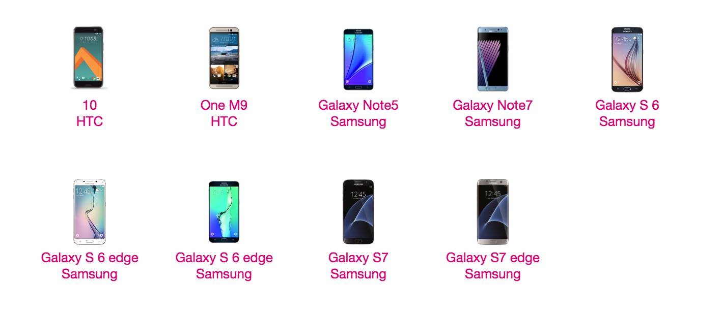 T-Mobile announces initial devices that will receive Android Nougat ...