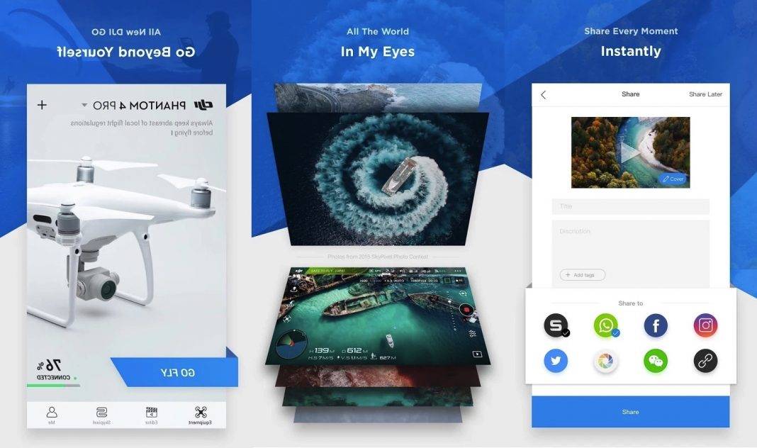 DJI GO 4 adds latest editing tools, all-new app UI | Android Community
