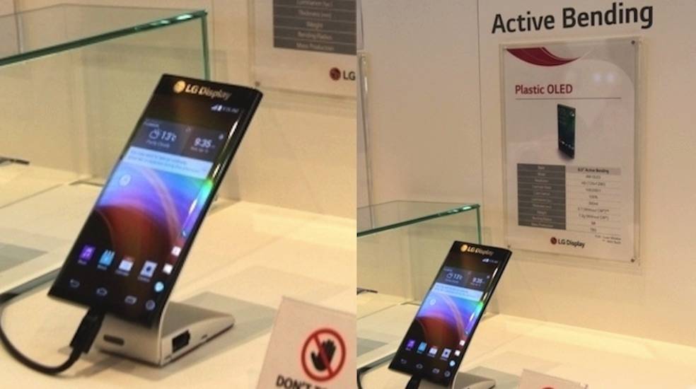 LG, Samsung said to be developing a display that curves on all four ...