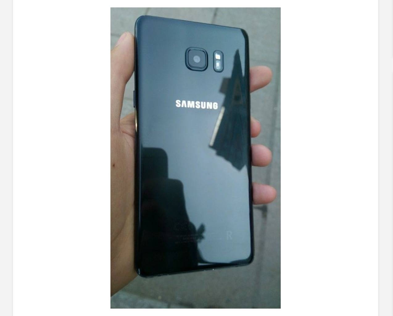 Refurbished Samsung Galaxy Note 7 phablet images leaked | Android Community