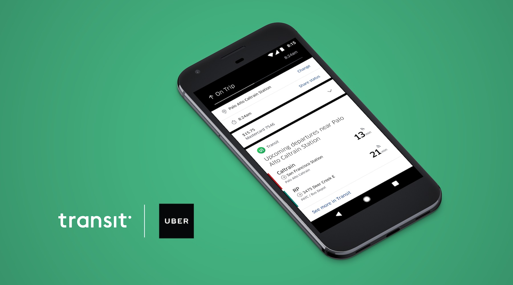 Uber integrates Transit into its app for a multimodal tool | Android ...