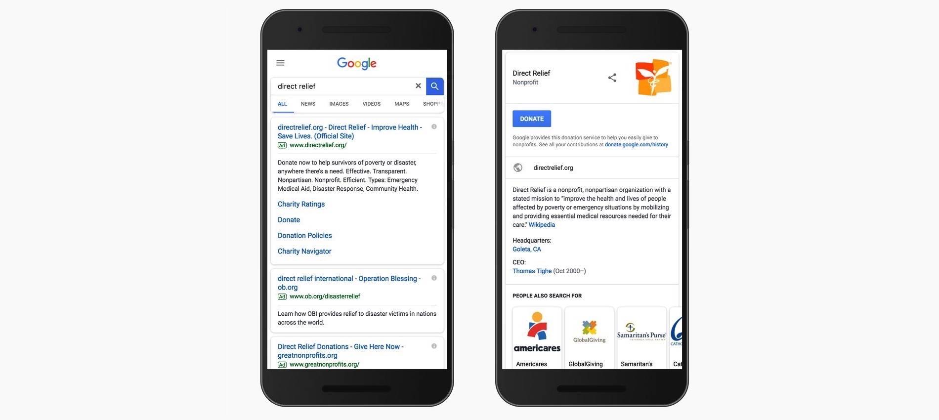 Google updates Search, adds ways to donate and more info on finance ...
