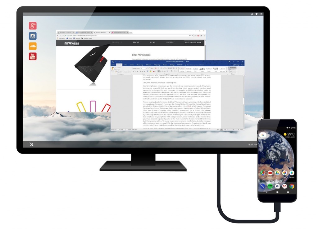 Mirabook team intros Mira PC Mode app sans the dock - Android Community