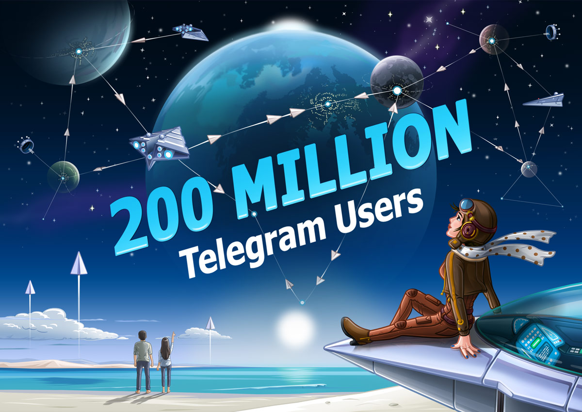 Telegram now has 200M users, brings sticker search, multiple photos ...