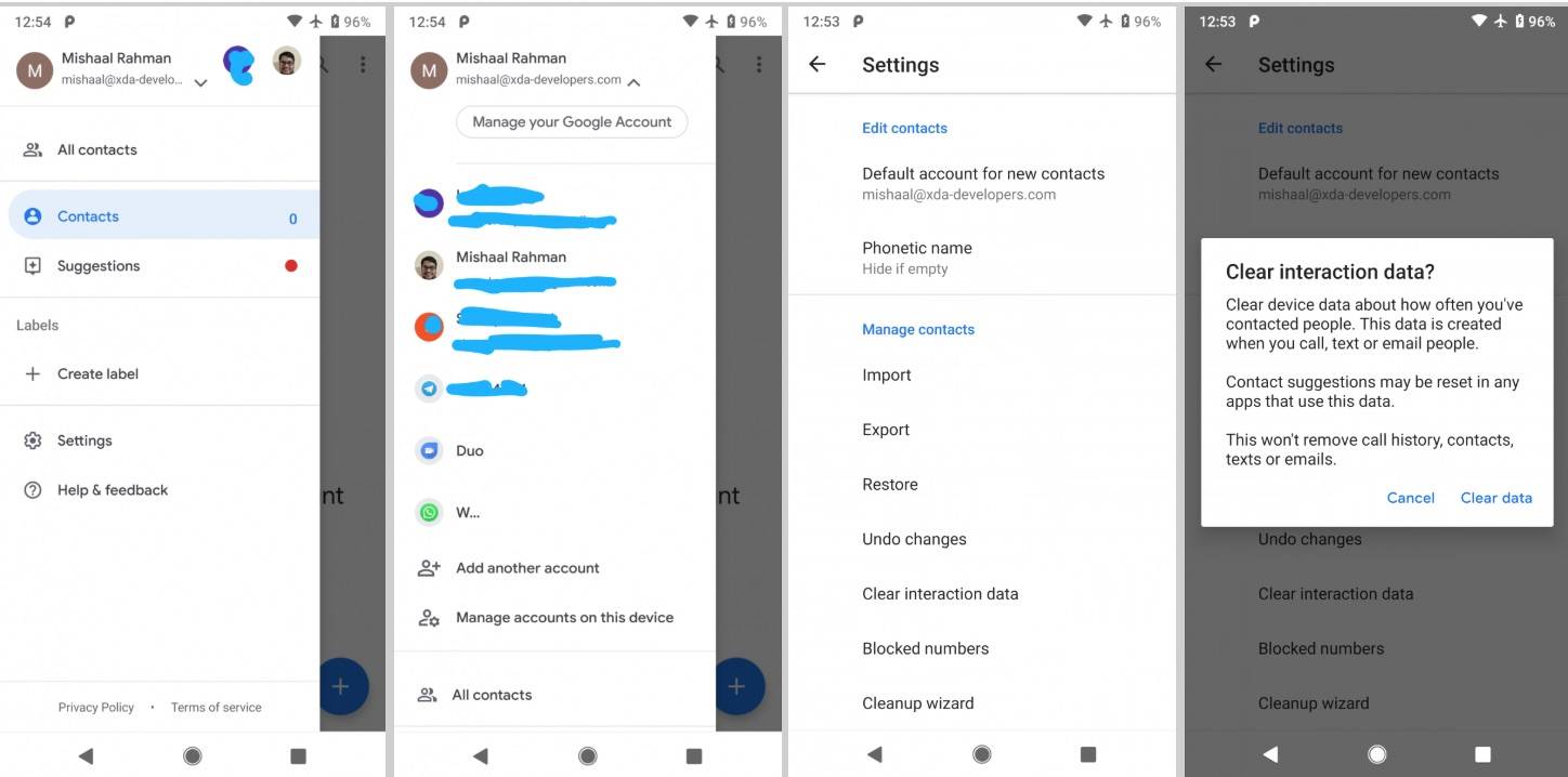 Google Contacts 3.13 gets a redesign, lets you clear data | Android ...