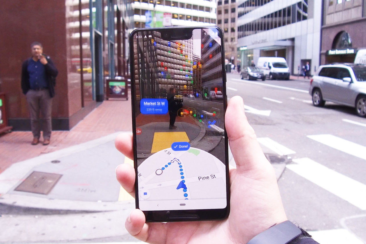 Google Maps now rolling out AR navigation to selected users | Android ...