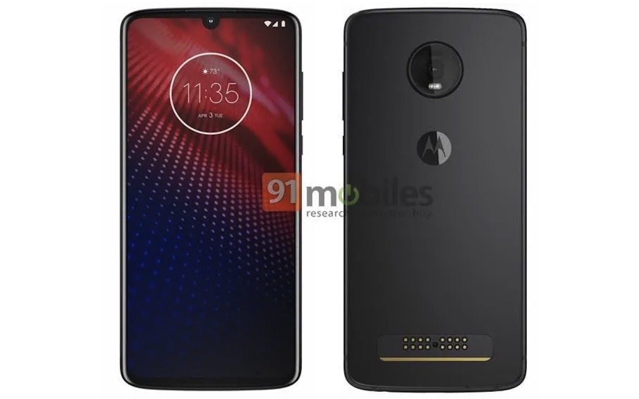 Moto Z4 early render shows really small bezels, tiny notch | Android ...