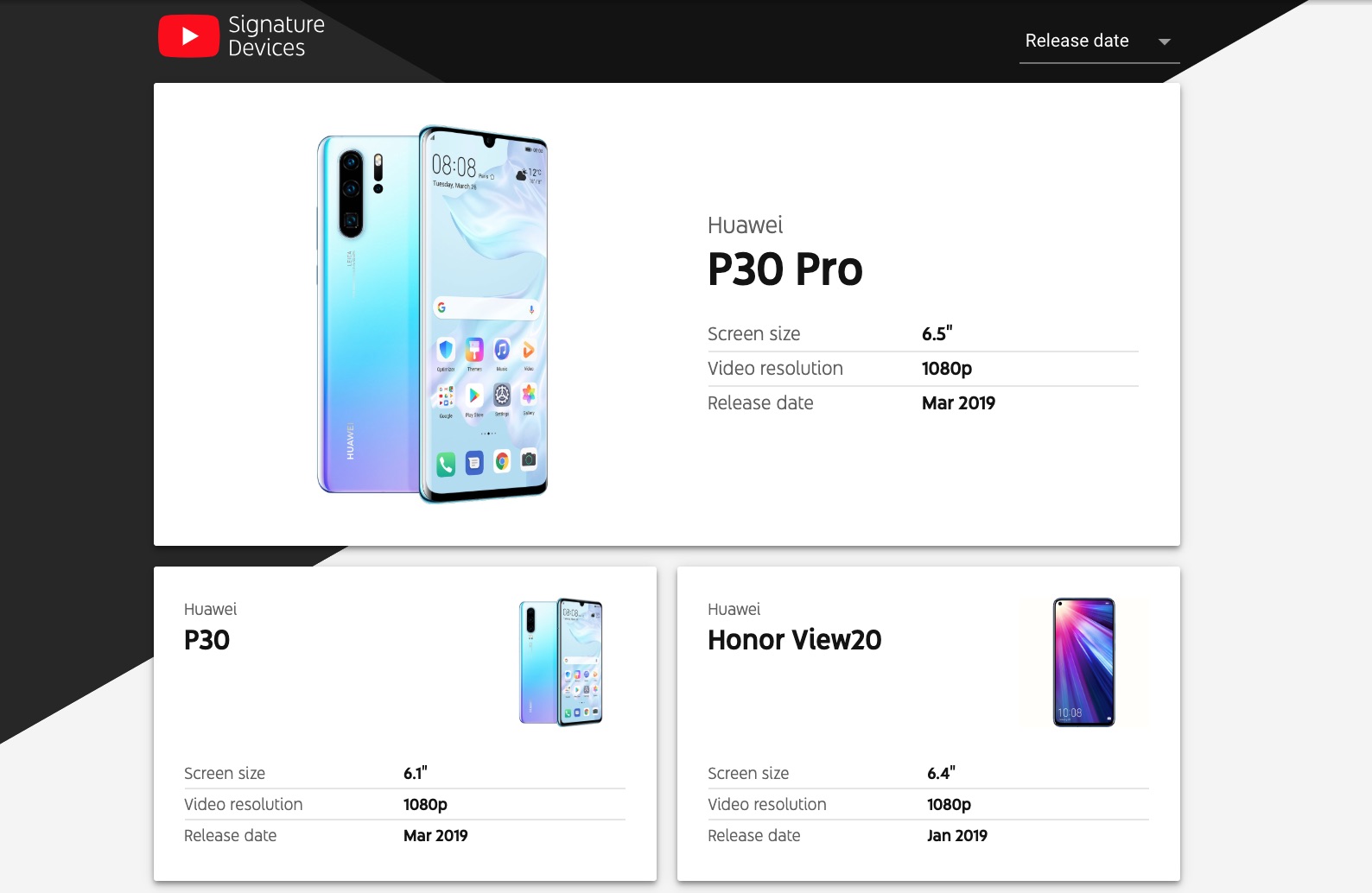 Newest Huawei devices added to YouTube Signature Devices list | Android ...