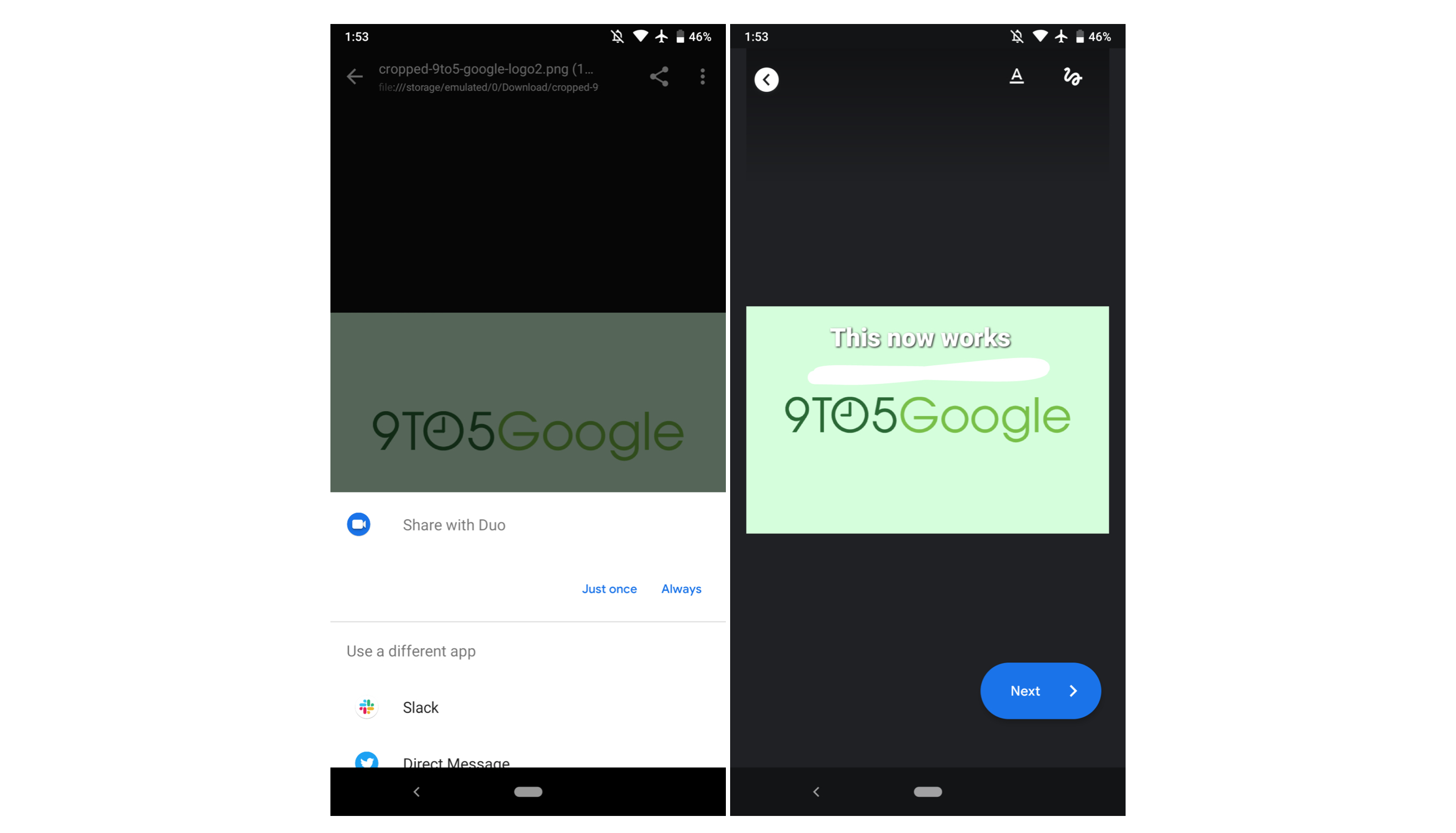 Google Duo now included in Android share dialog for photos - Android ...