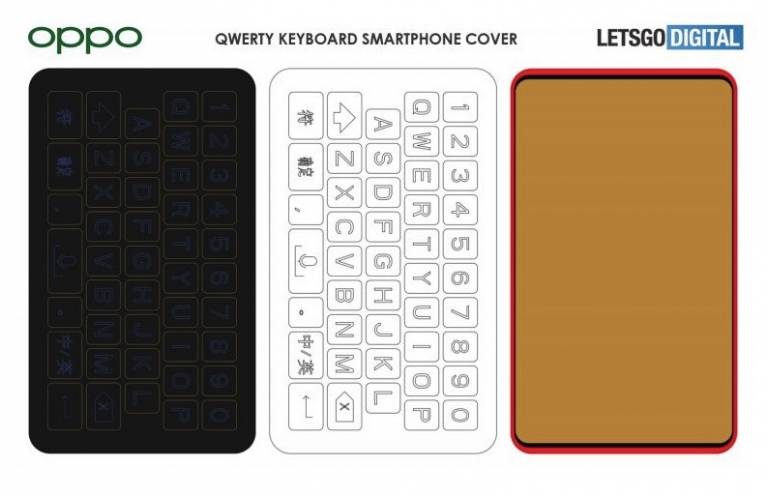 OPPO-made protective phone case with QWERTY keyboard shown off ...