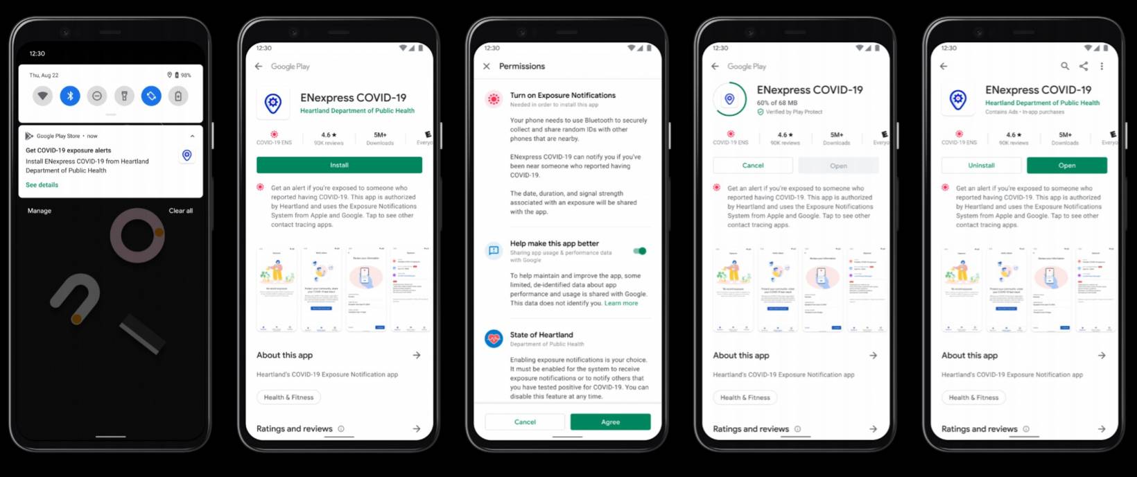 Google creates apps for health agencies with Exposure Notification ...