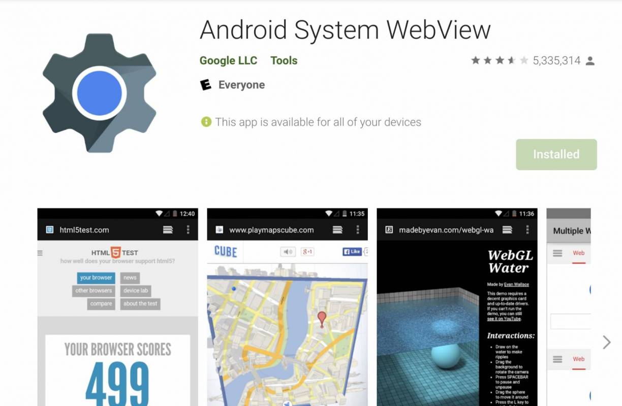 Quick fix for crashing Android apps is through WebView update uninstall ...
