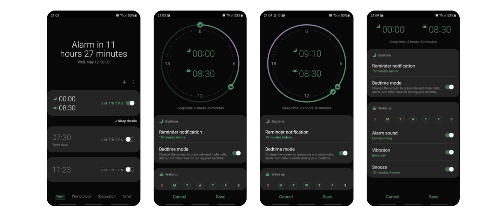 Samsung’s clock app gets bedtime hour, bedtime mode | Android Community