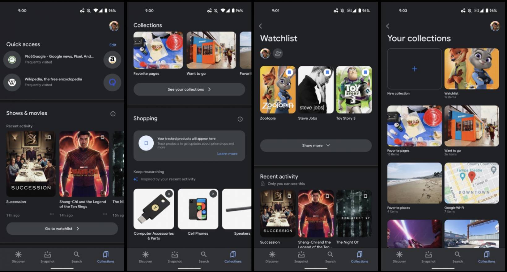 Google redesigns Collections bookmarking tab - Android Community