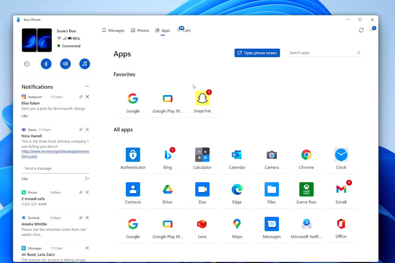 Your Phone Windows 11 app to get new UI - Android Community